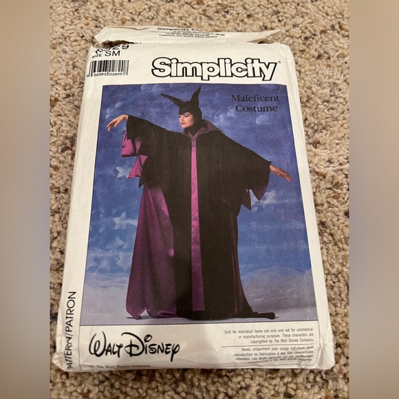 Simplicity | Other | Vintage Disney Maleficent Costume Sewing Pattern ...